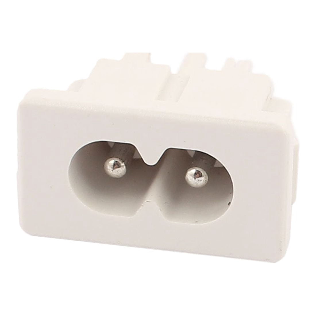 AC250V 2.5A Male 2 Terminals Soldering C8 Type Power Inlet Connector ...