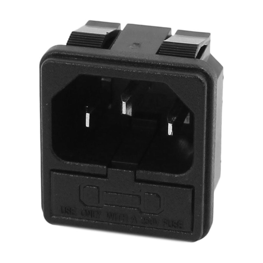 AC250V JR-101-1FS IEC Input Wiring Socket With Three Core Power Black - Walmart.com