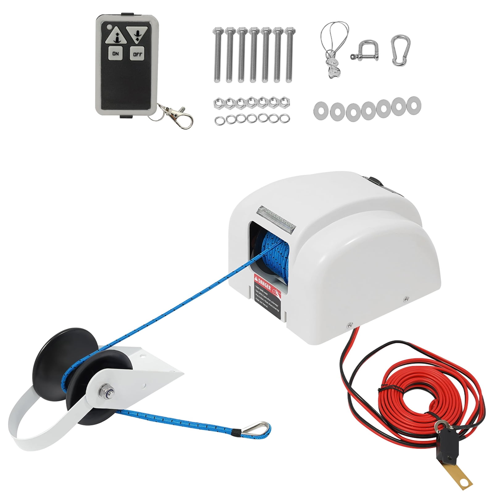 AC45 Electric Anchoring Winch Automatic Marine Windlass Horizontal ...