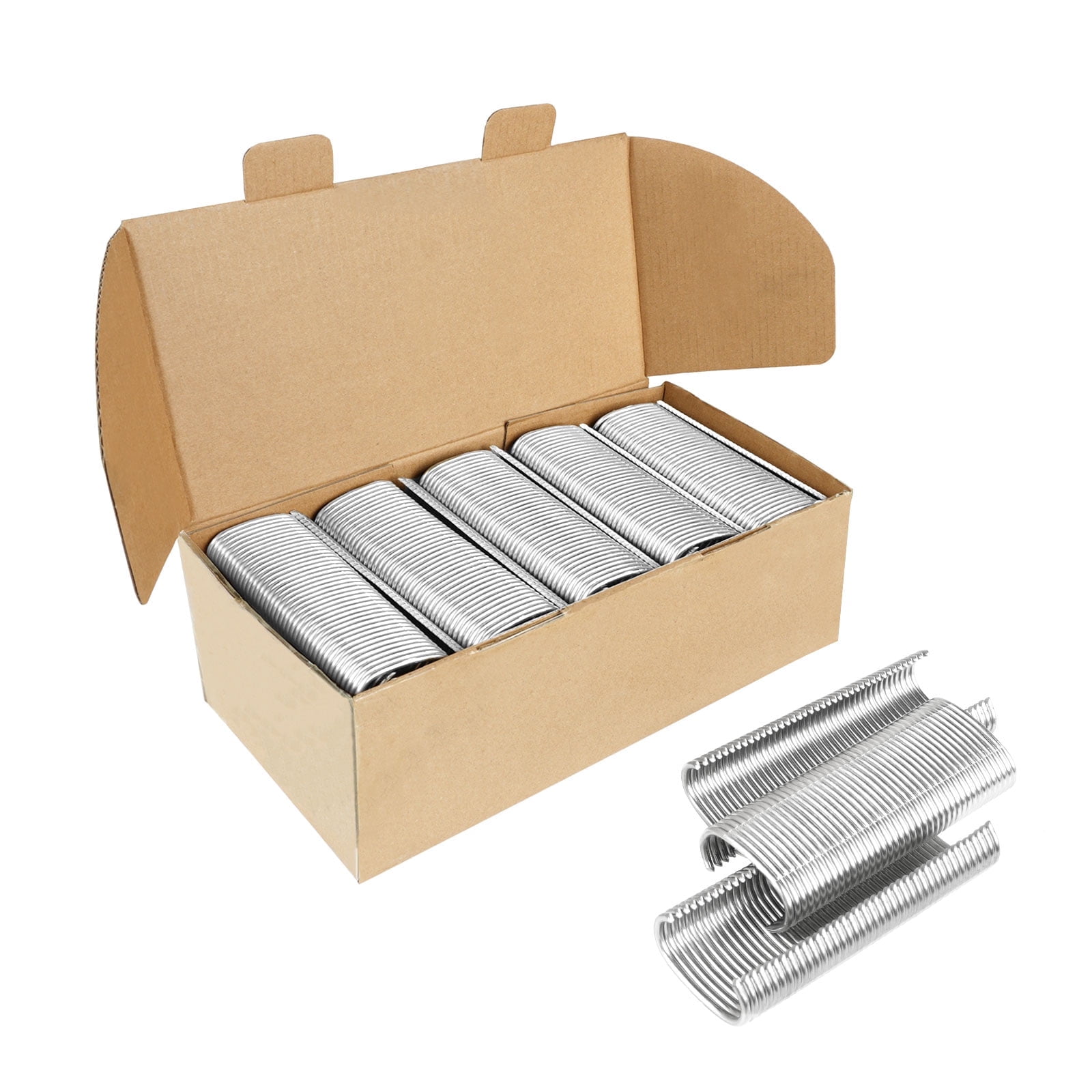 AC50 11 GA 304 Stainless Steel Hog Ring Staples, 1 3/4"Crown, 1600 Pcs ...