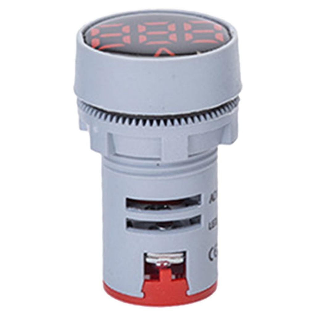 Digital Panel Light Voltmeter AC50-500V Round Voltmeter 22mm Electrical ...