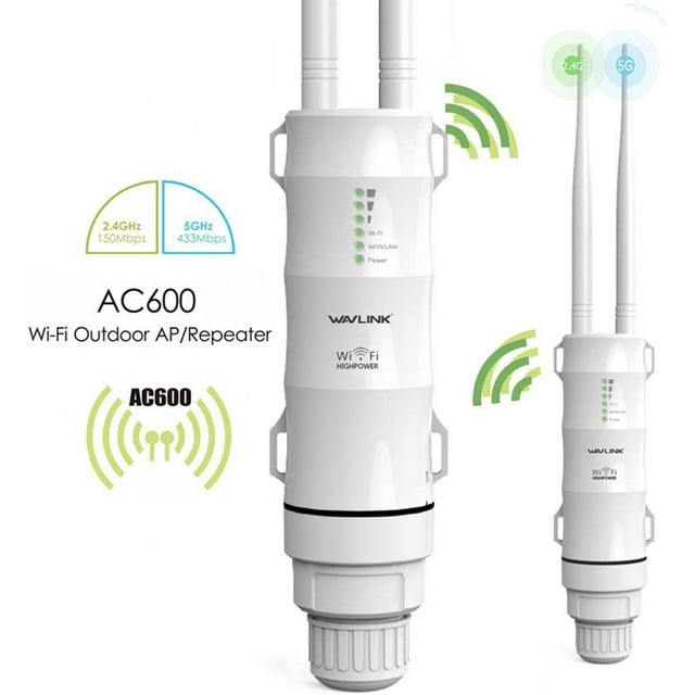 AC600 Wireless Outdoor WiFi Signal Booster,Access Point/Outdoor Router ...