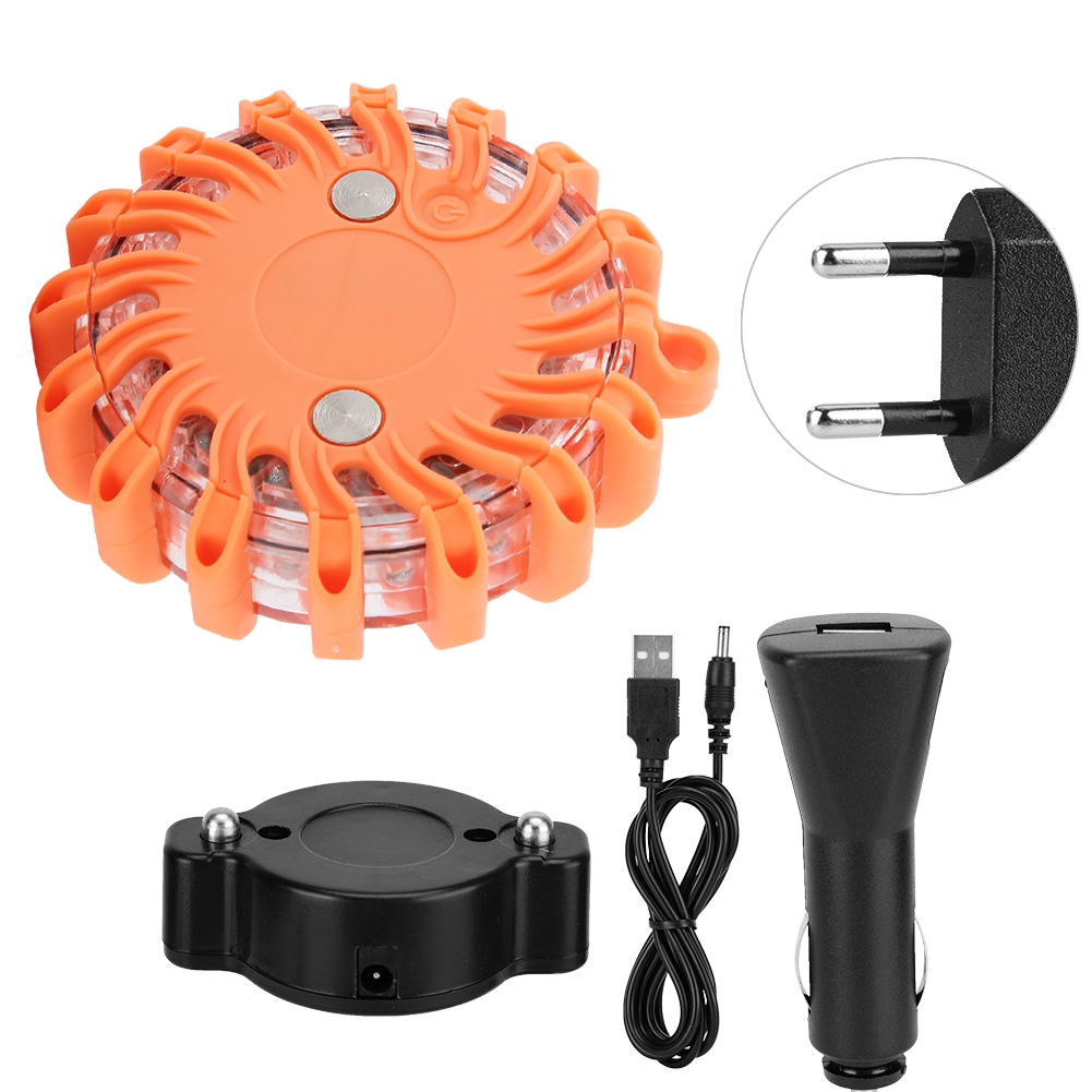 AC85-265V LED Magnetic Flashing Warning Light - Nighttime Roadside ...