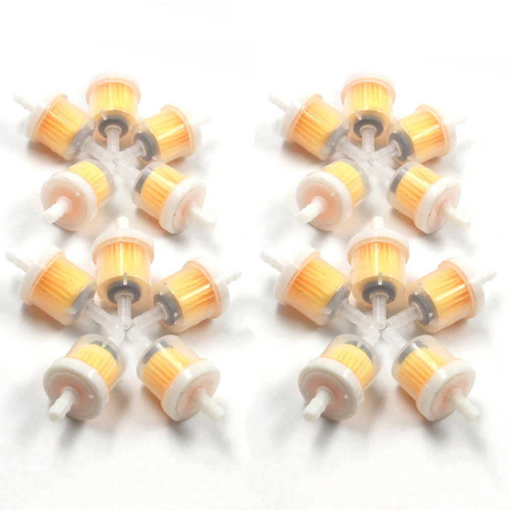 ACA 20Pcs 1/4" Inline Fuel Filter for John Deere Briggs & Stratton Lawn ...