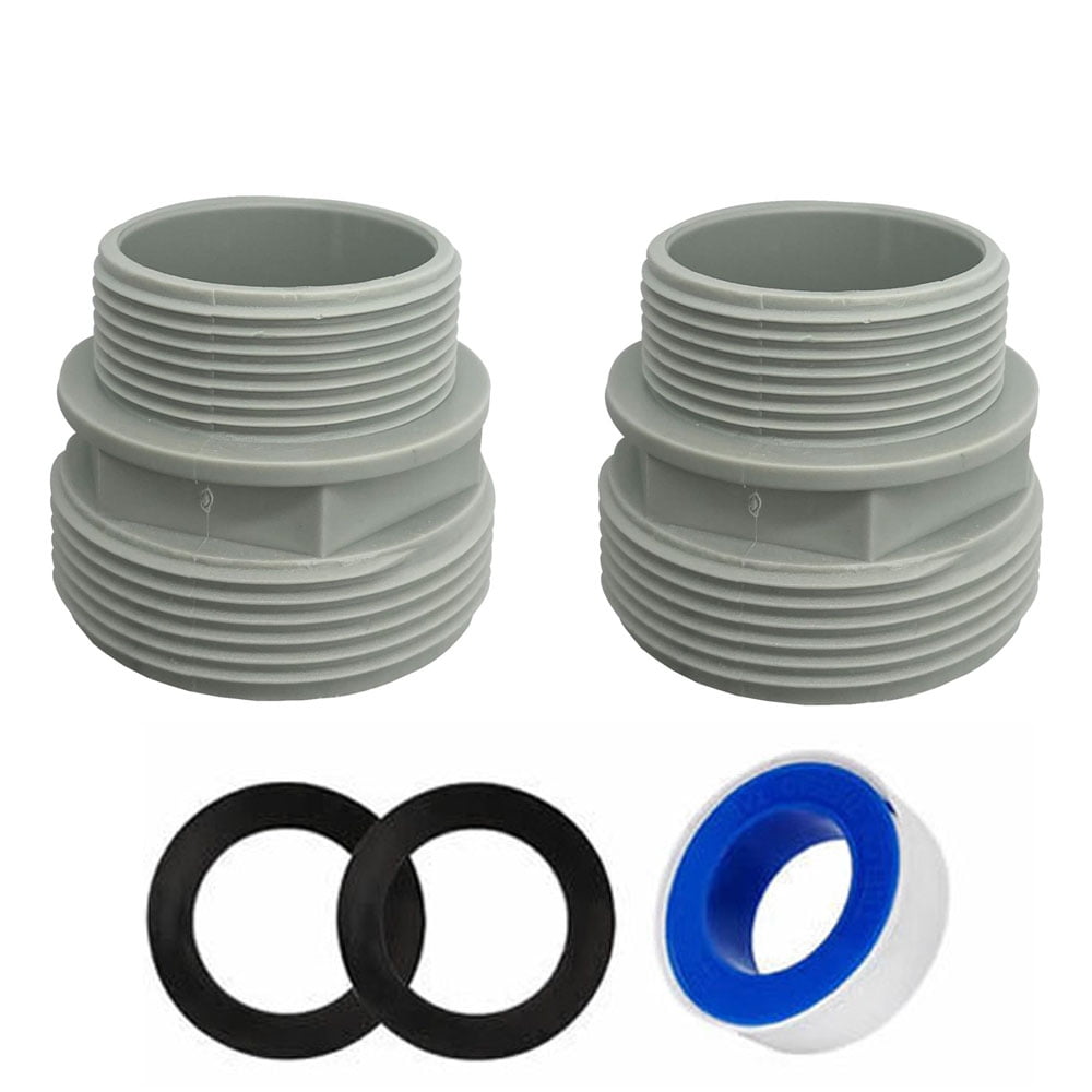 ACA 4560 1 1/4"-1 1/2" Filter Hose Conversion Kit Replacement for Pool Filter Pump Hose Adapter ...