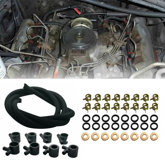 ACA Diesel Injector Return Line Installation Kit for 1988-1994 7.3L V8 ...