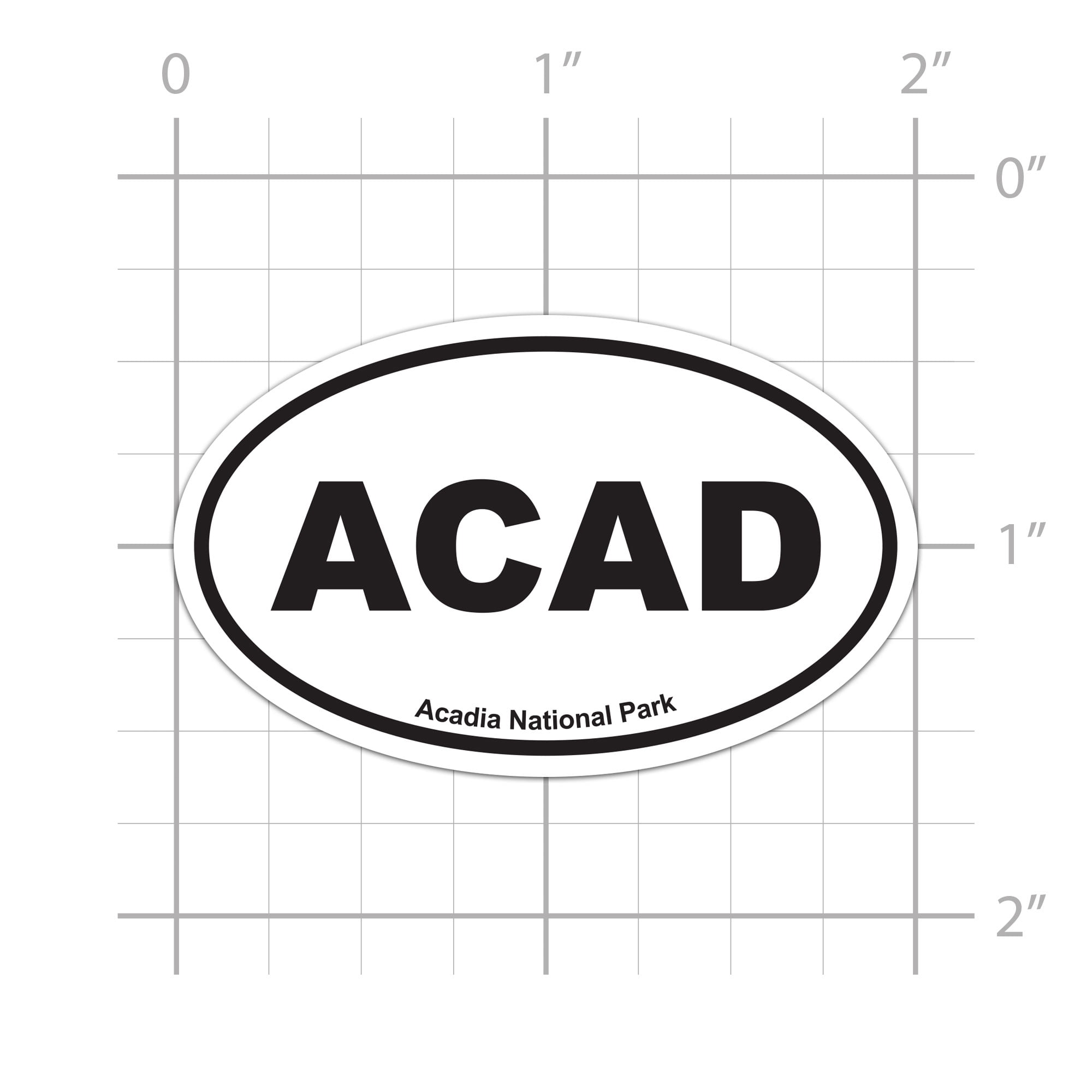 ACAD Acadia National Park Sticker for water bottle phone tumbler hard ...