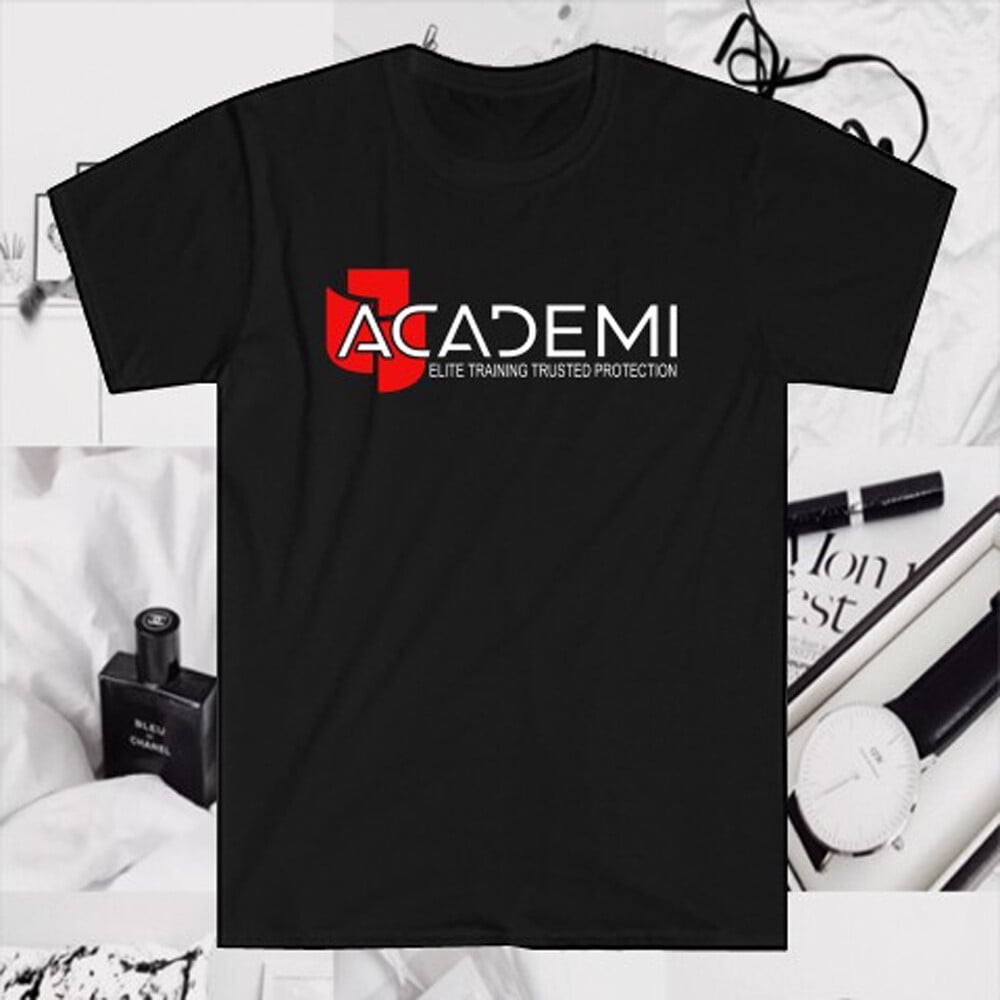 ACADEMI Elite Training Protection Security Men's Black Size S-5XL ...