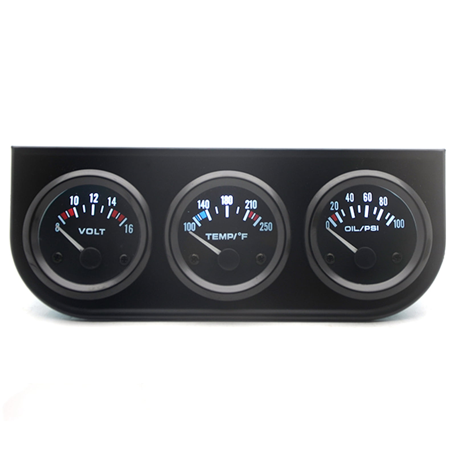 ACAGALA 3 In 1 Car Meter Auto Gauge Voltmeter Water Gauge And Oil Press ...