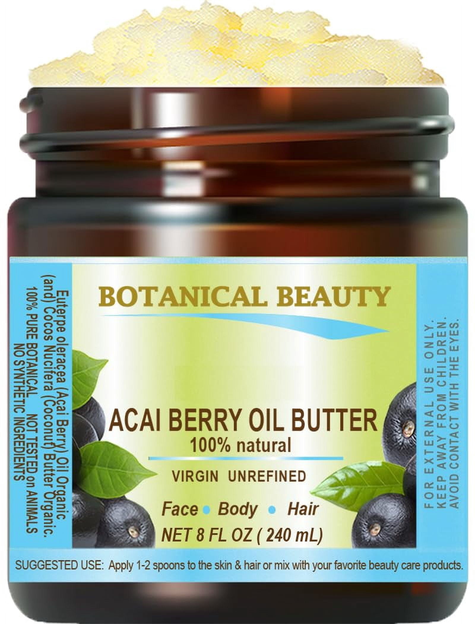 ACAI BERRY OIL BUTTER 100% Natural Pure Unrefined 8 Fl. Oz.- 240 ml for ...