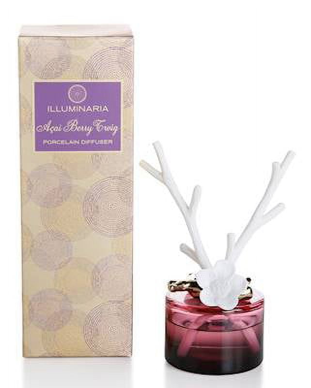 ACAI TWIG BERRY ZODAX Illuminaria Twigs and Flower Porcelain Diffuser ...
