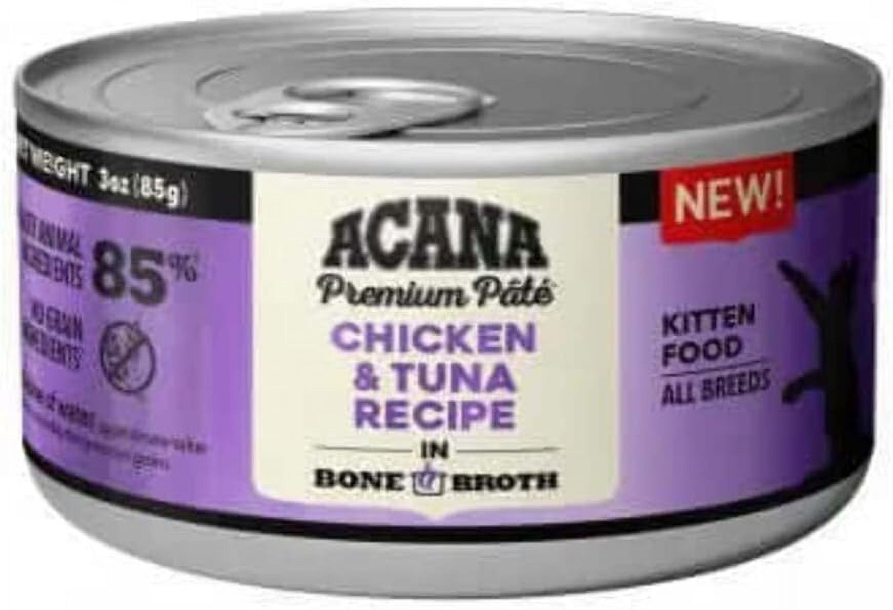 ACANA PREMIUM PATE Wet Cat Food for Kittens, High Protein Chicken and ...
