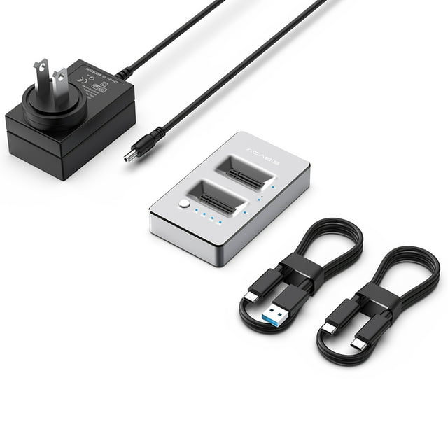 ACASIS 3.1 gen2 NVMe External Dual Disk Dock with Offline Cloning, M.2 ...