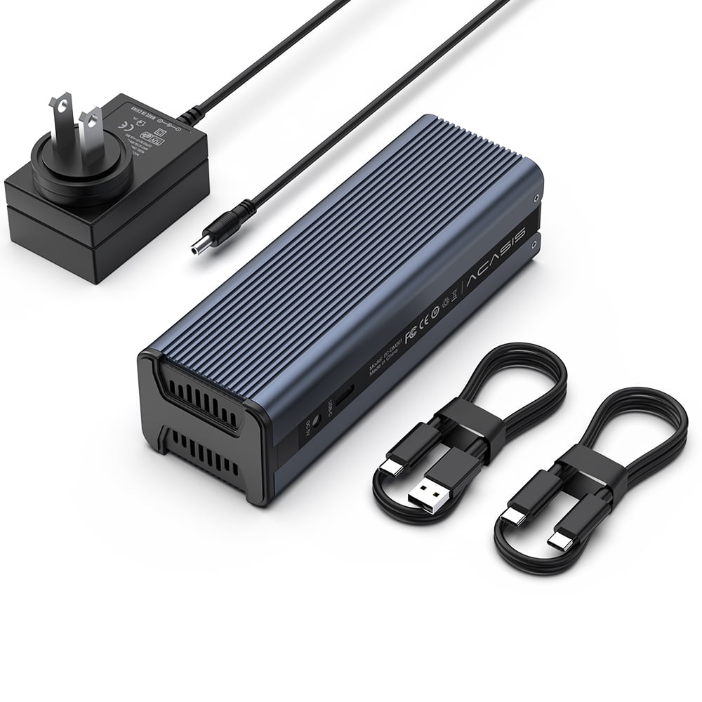 ACASIS NVMe M.2 Enclosure Dual-Bay SSD Enclosure 10Gbps with Offline ...