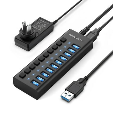 onn Portable 4-Port USB Hub with USB 2.0 Ports - Walmart.com