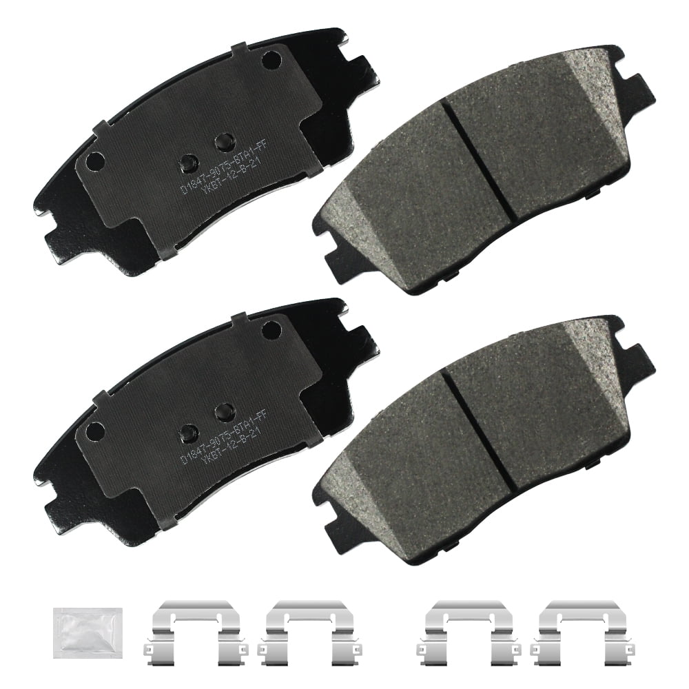 ACB ZONE 4PCS Front Ceramic Brake Pads for Hyundai Elantra Tucson Kia ...
