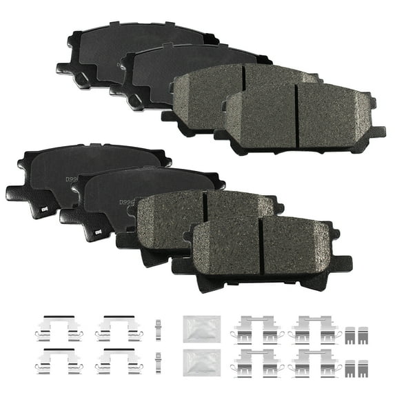 ACB ZONE 8PCS Ceramic Brake Pads(D1005+D996) for Lexus RX330 2004-2006 ...