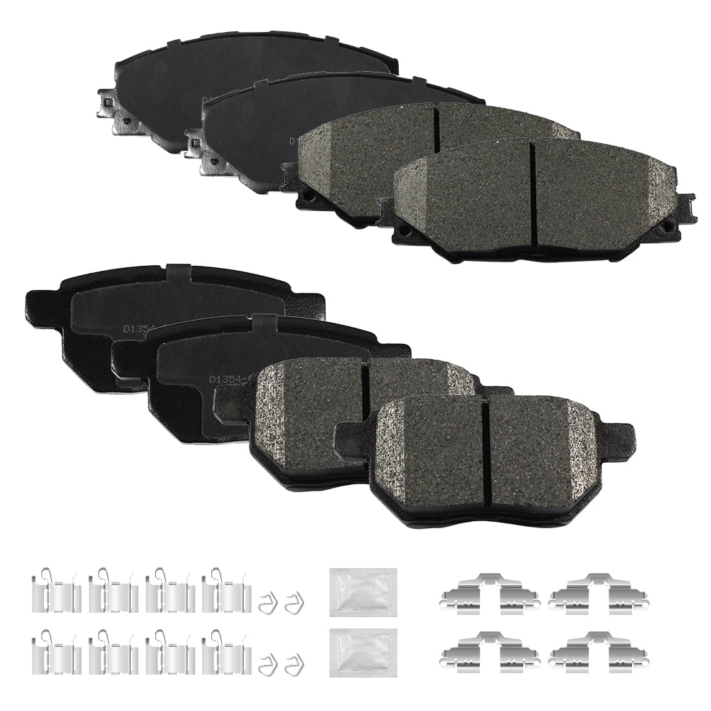 ACB ZONE 8PCS Ceramic Brake Pads (D1211, D1354)Front and Rear for ...