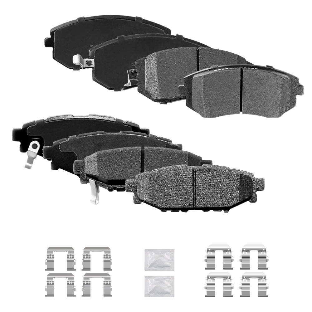ACB ZONE 8PCS Ceramic Brake Pads(D929+D1114) for Subaru Forester 2009 ...