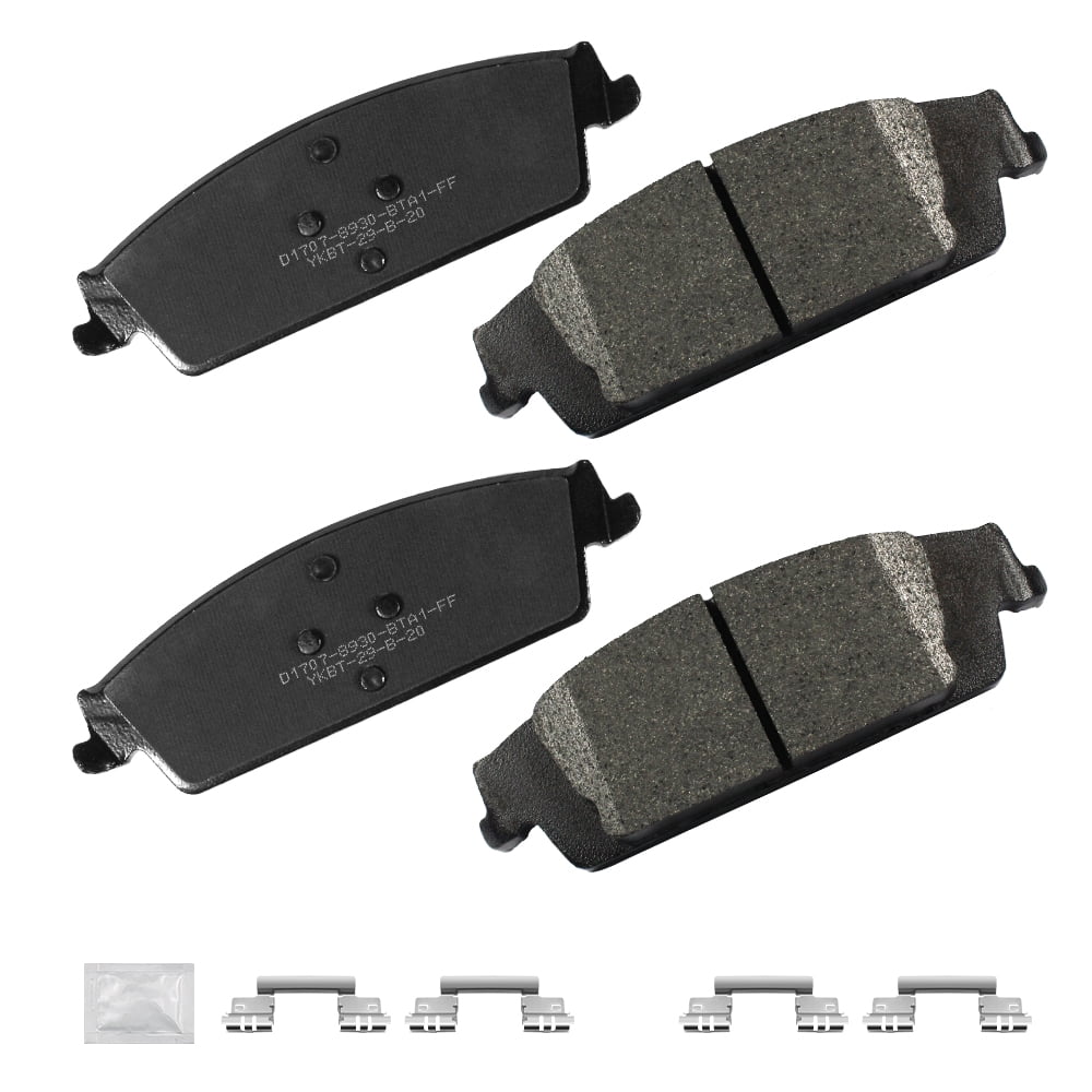 ACB ZONE Rear Ceramic Brake Pads with Hardware Fit For 2015-2020 Chevy ...