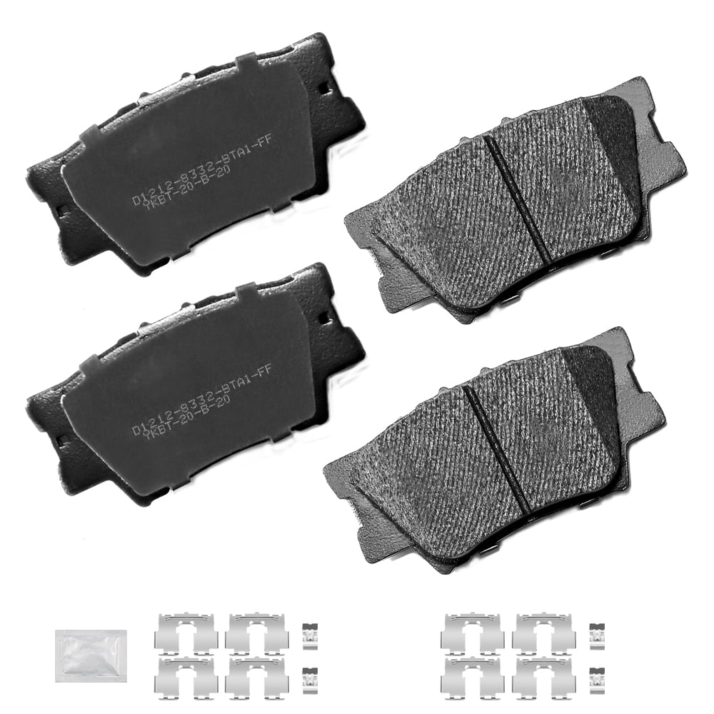 ACB ZONE Rear Ceramic Brake Pads with Hardware Fit for Toyota Camry ...
