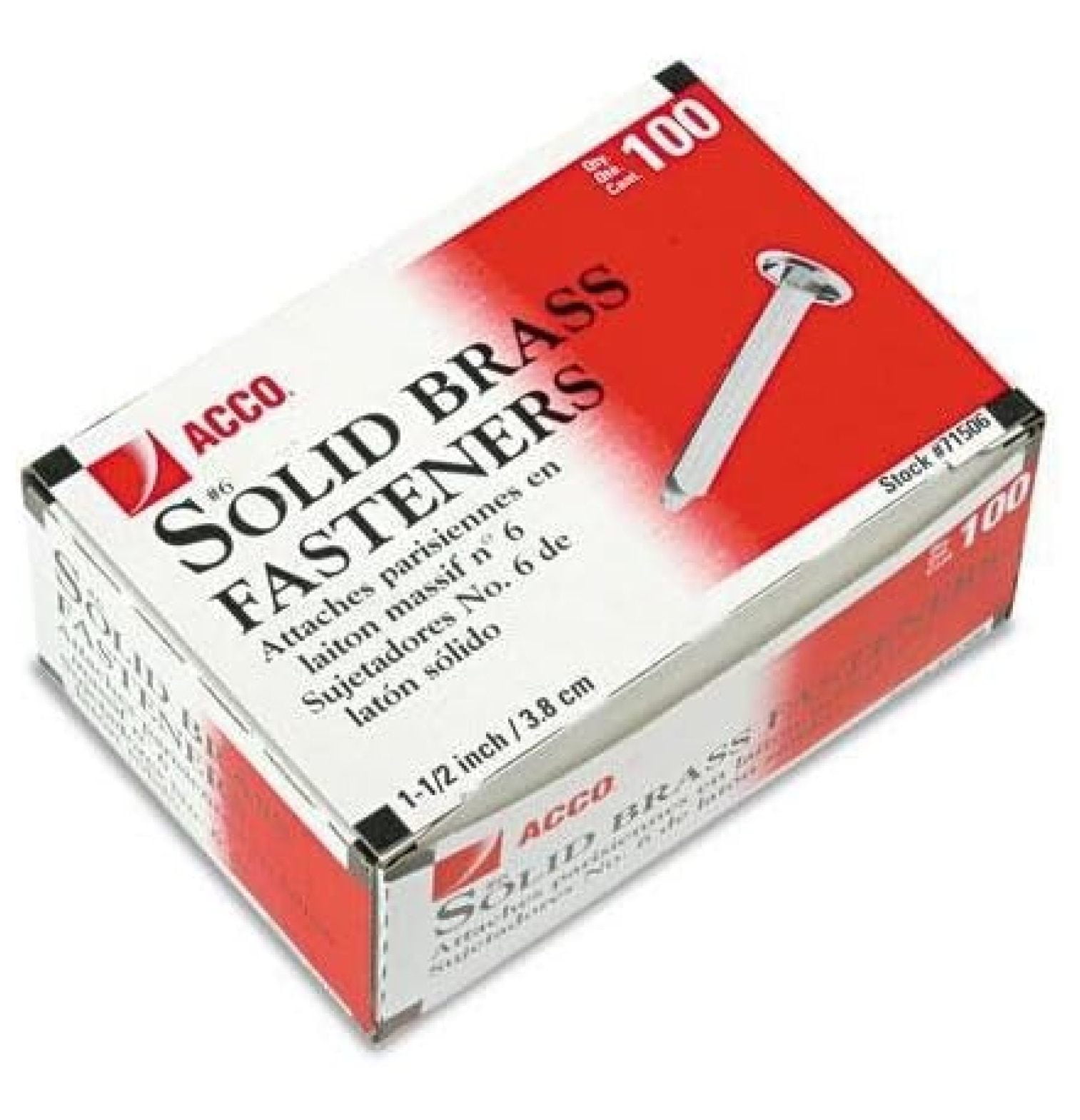 ACC71506 - Acco Brass Fasteners - Walmart.com