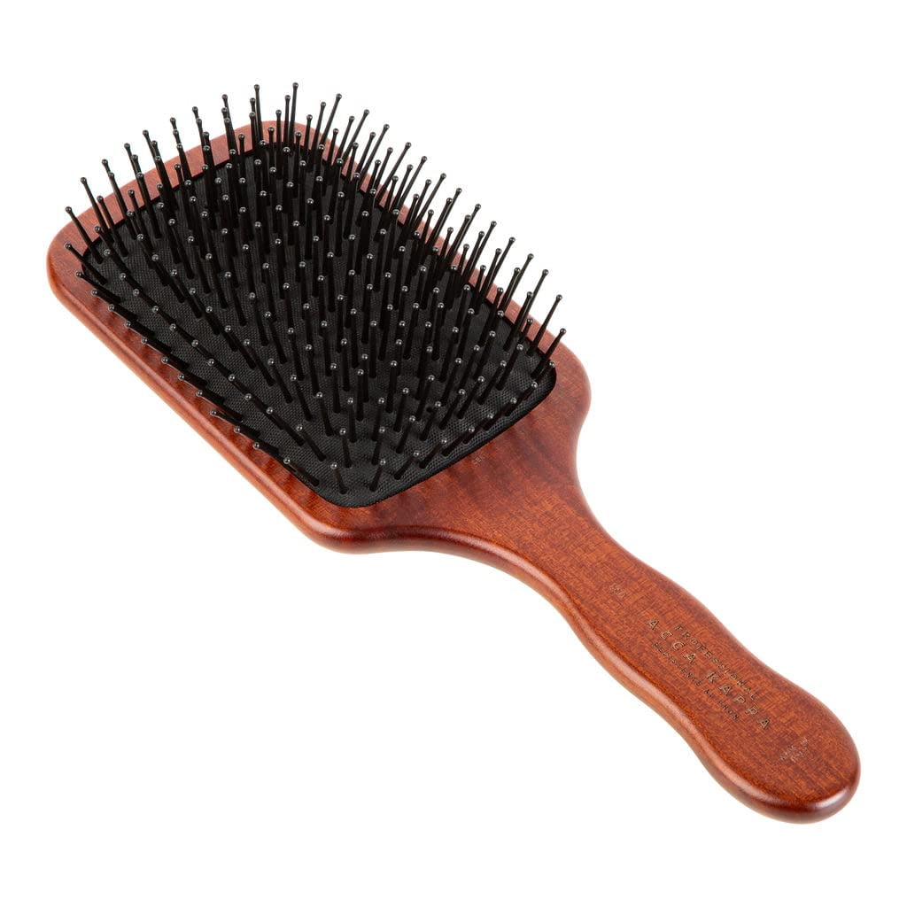 ACCA KAPPA Classic Paddle Hair Brush Regular Kotibé Wood Heat-Resistant ...