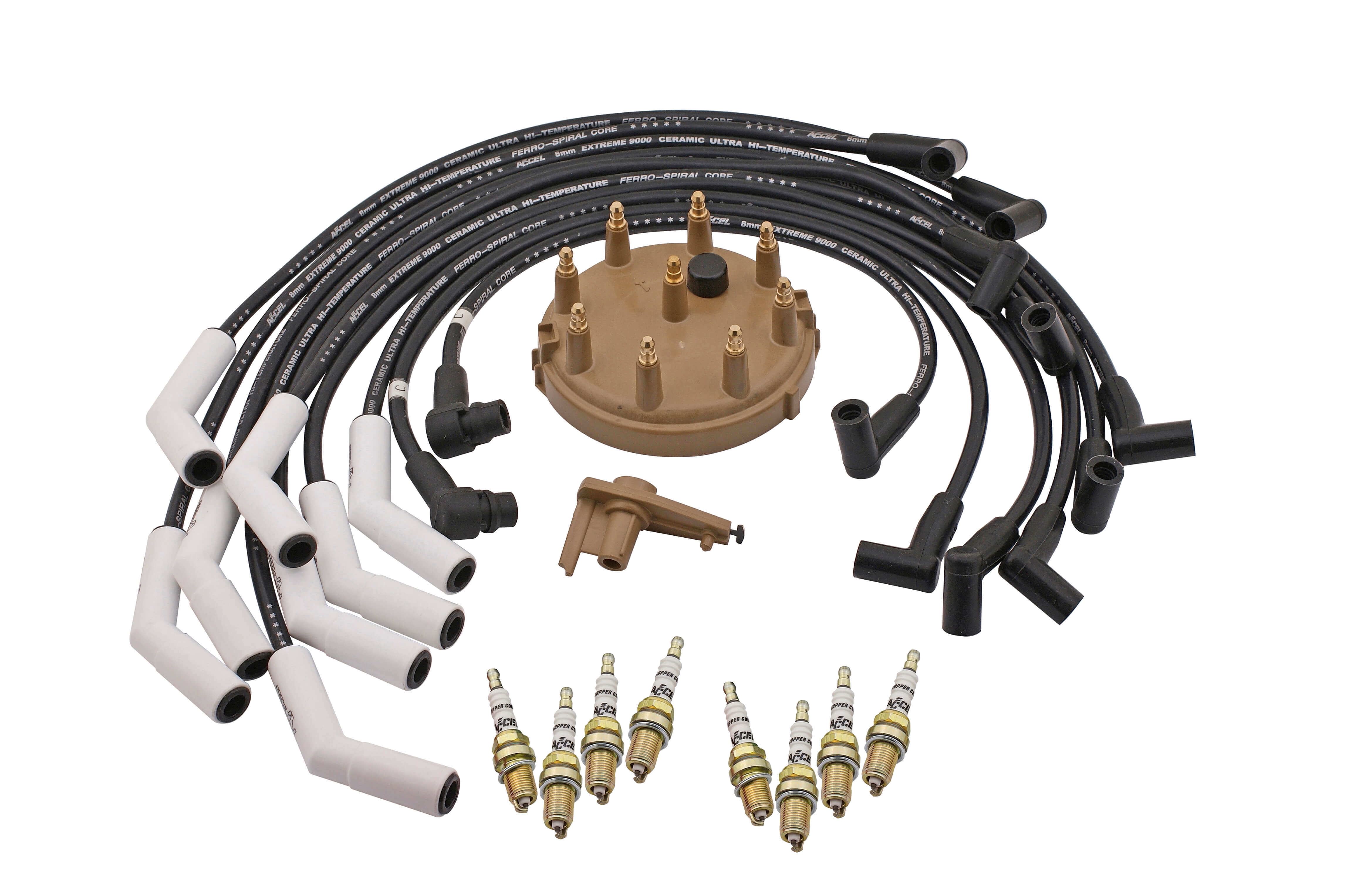 ACCEL TST15 Distributor Cap / Rotor Kit / Spark Plug / Spark Plug Wire ...