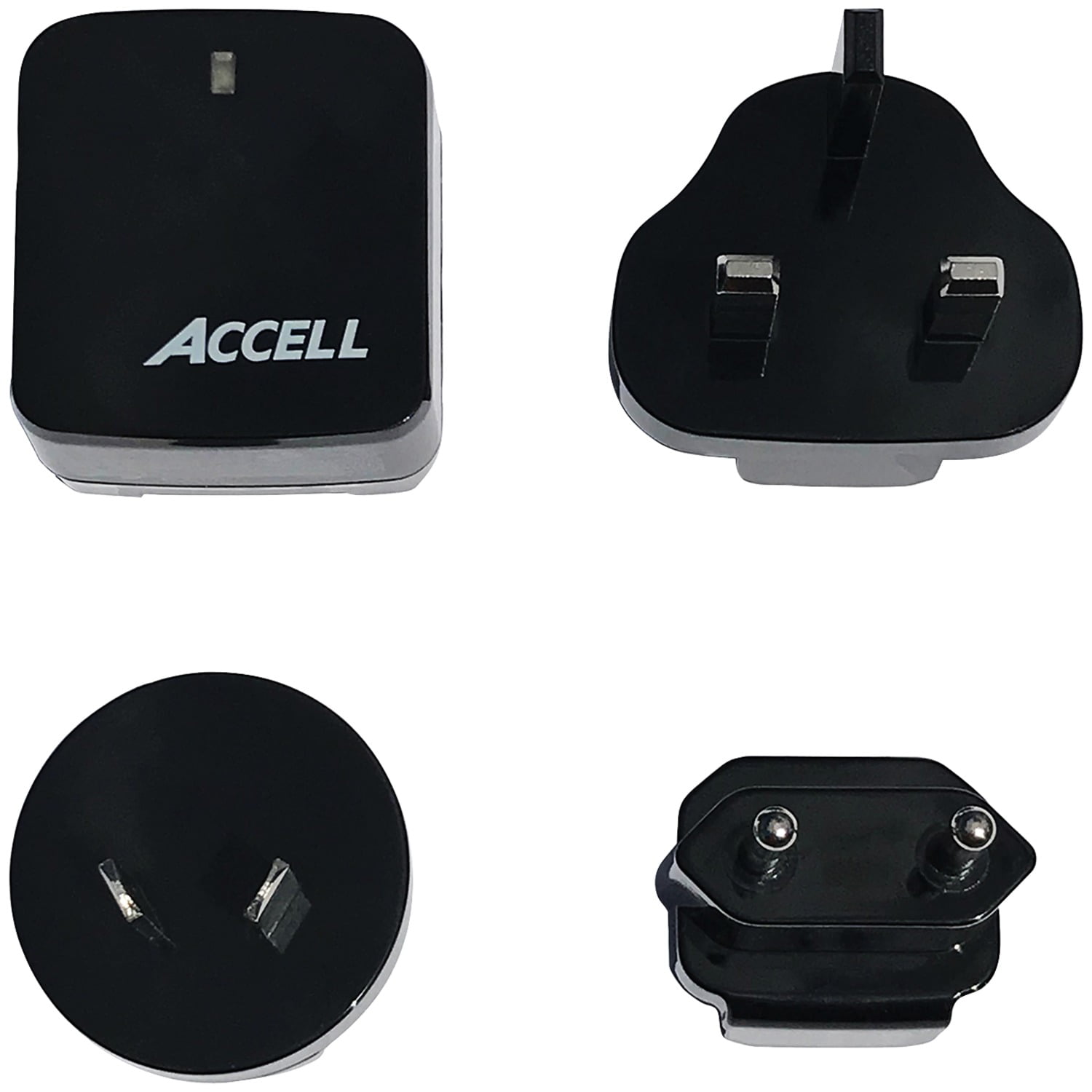 ACCELL D080B-023K Home or Away Dual-USB Charging Kit with International ...