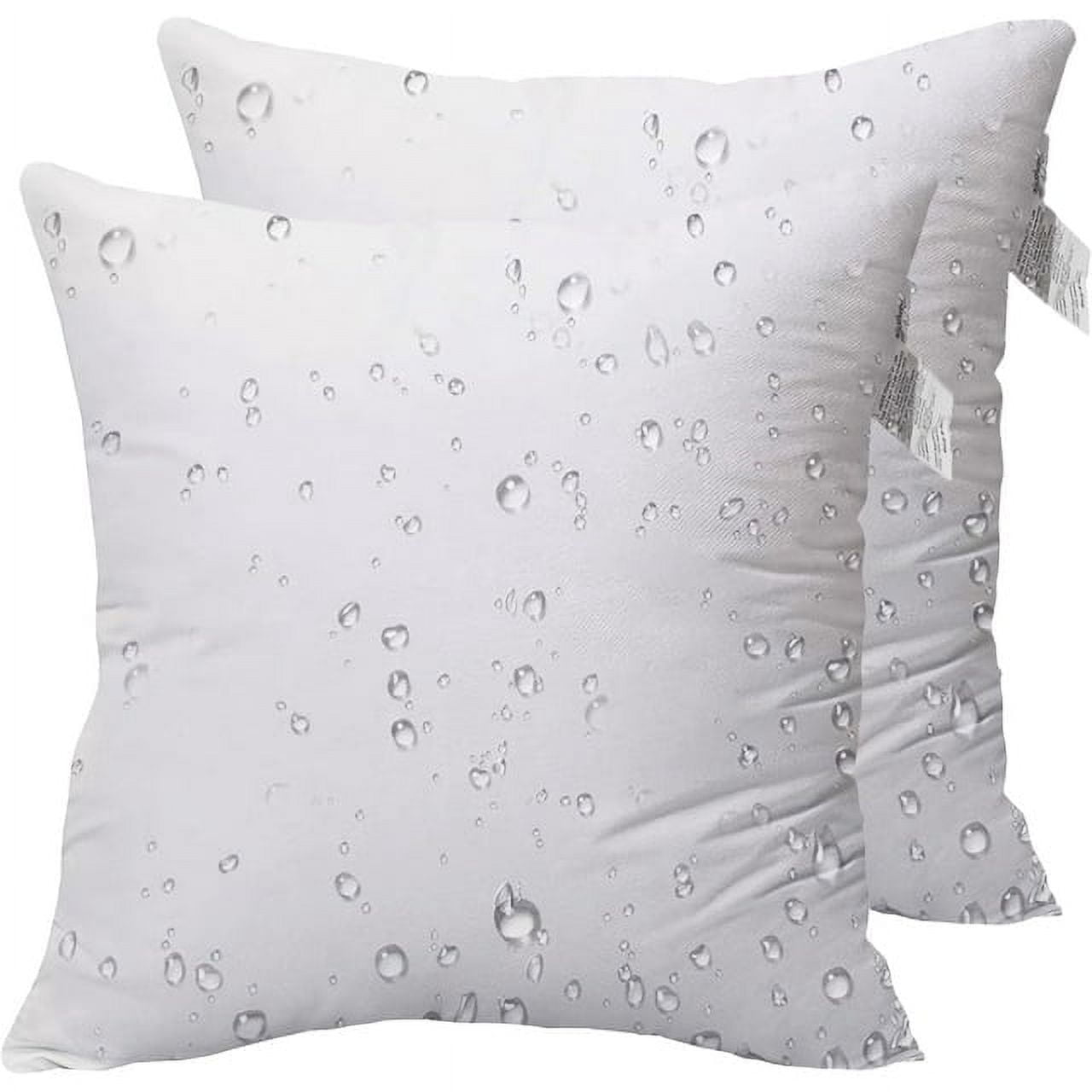 ACCENTHOME Outdoor Pillow Insert , Waterproof Hypoallergenic Square ...