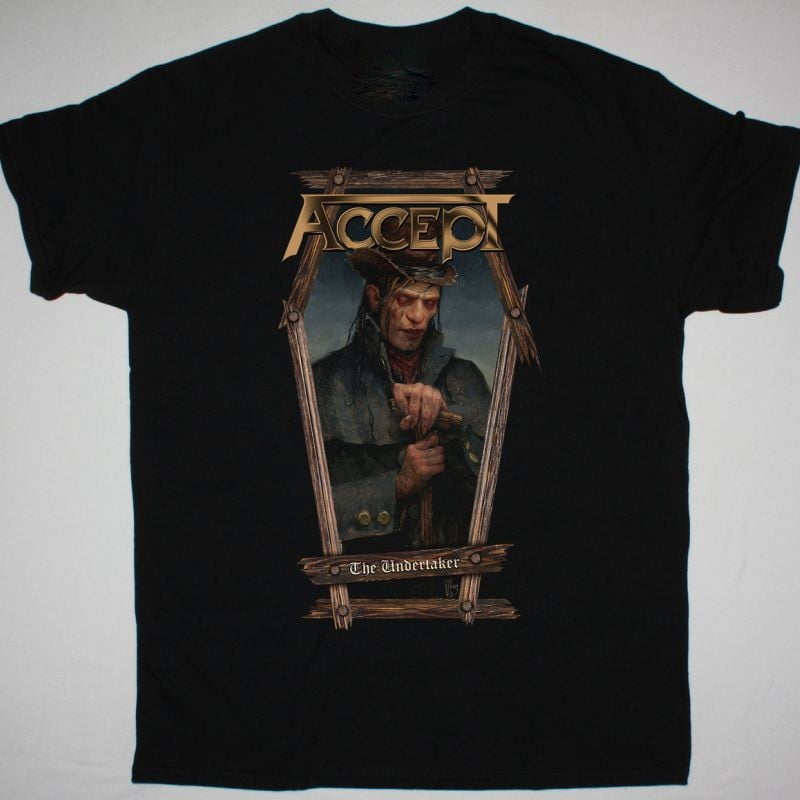 ACCEPT THE UNDERTAKER Cotton Black Full Size Unisex Classic Tee Shirt ...