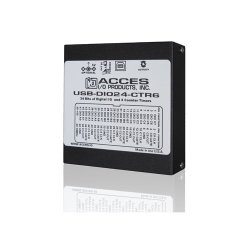 ACCES I/O USB-DIO24-CTR6, USB D I/O Module, 24-bit, Two 8-bit & two 4 ...