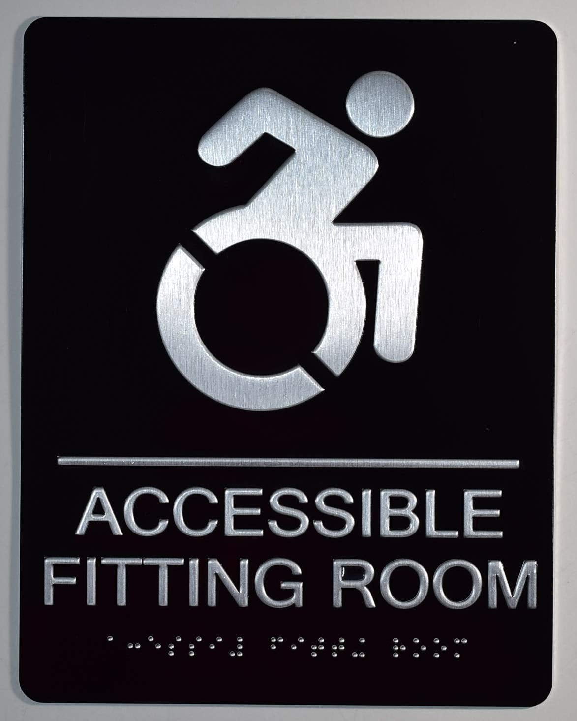 ACCESSIBLE Fitting Room Sign with Tactile Text and Braille Sign ...