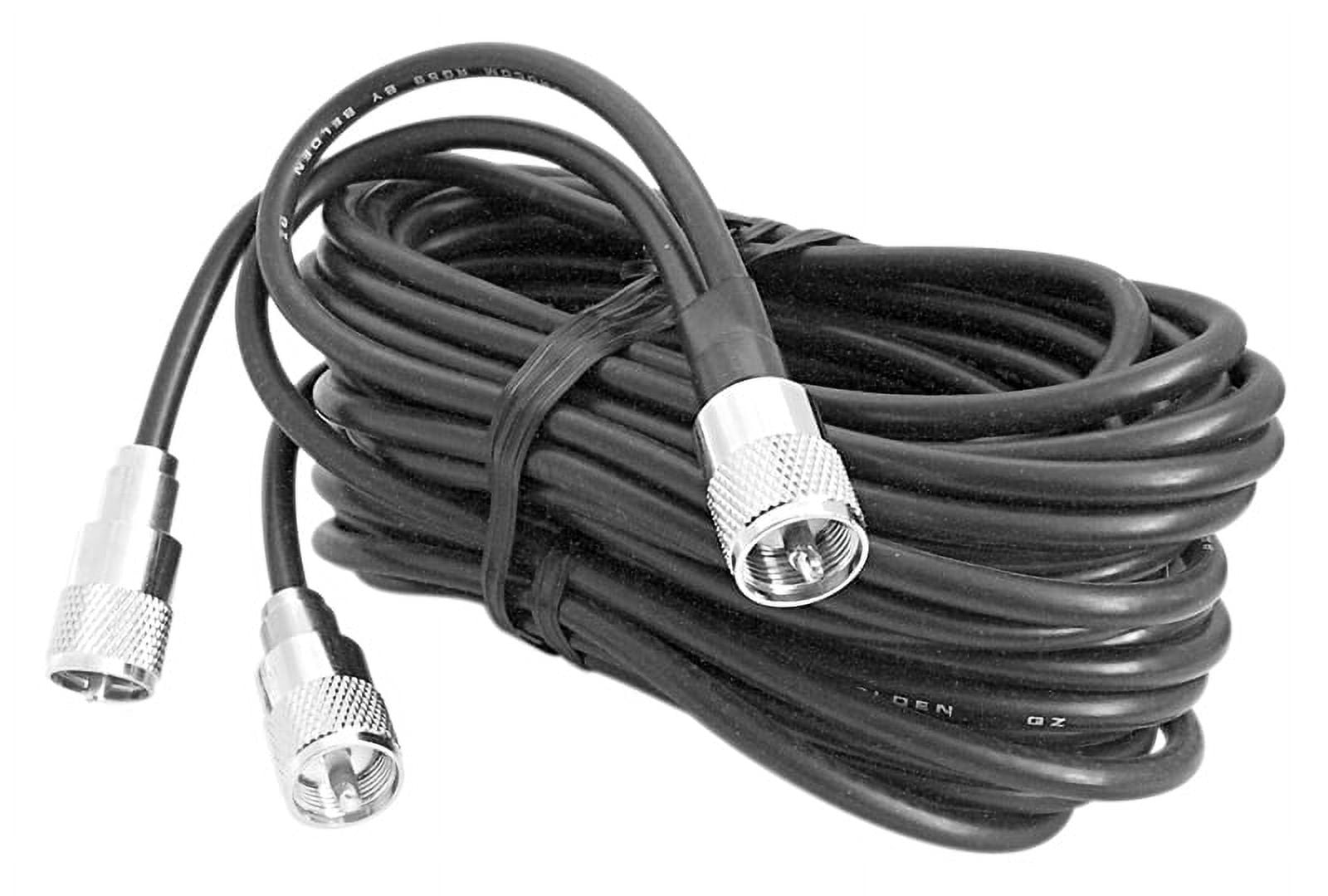 ACCESSORIES UNLIMITED - 18 FOOT DUAL LEAD RG59U COAX CABLE WITH THREE ...