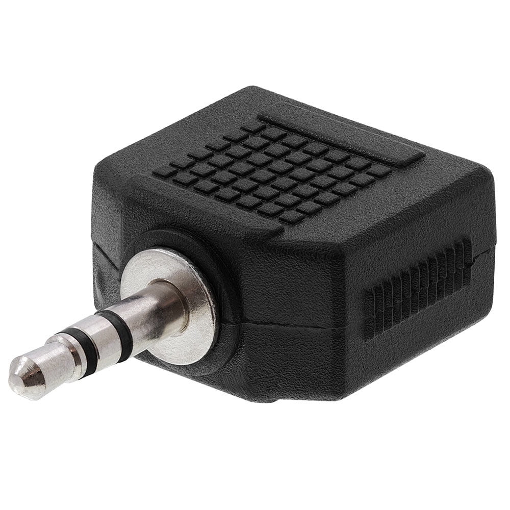 ACCL 3.5mm Stereo Plug to 2x3.5mm Stereo Jack Adapter, 4 Pack - Walmart.com