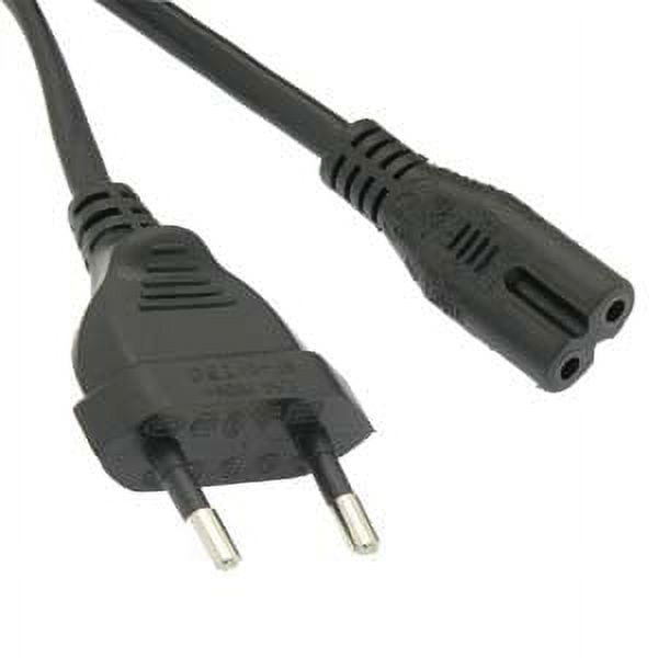 ACCL 6Ft European Plug 2-Prong Figure-8 (Non-polarized) Power Cord, 10 ...