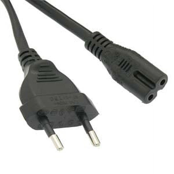 ACCL 6Ft European Plug 2-Prong Figure-8 (Non-polarized) Power Cord, 10 ...
