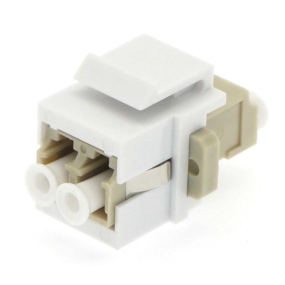 ACCL Keystone Jack LC/UPC Multimode Duplex Ivory, 1 Pack - Walmart.com