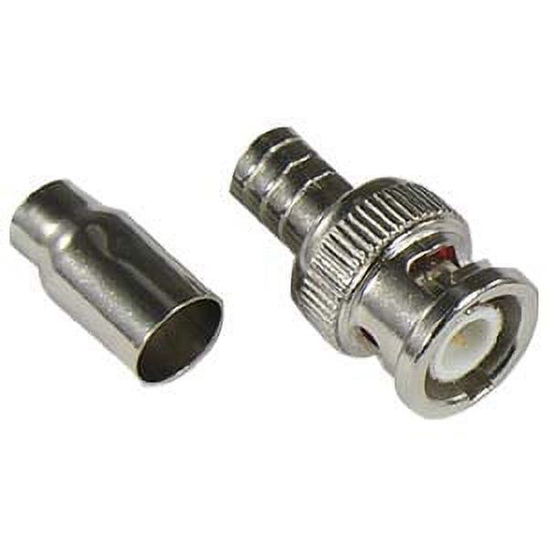 ACCL RG59 BNC Male Crimp-on Connector 2pc (Connector + Ferrule), 10 Pack - Walmart.com