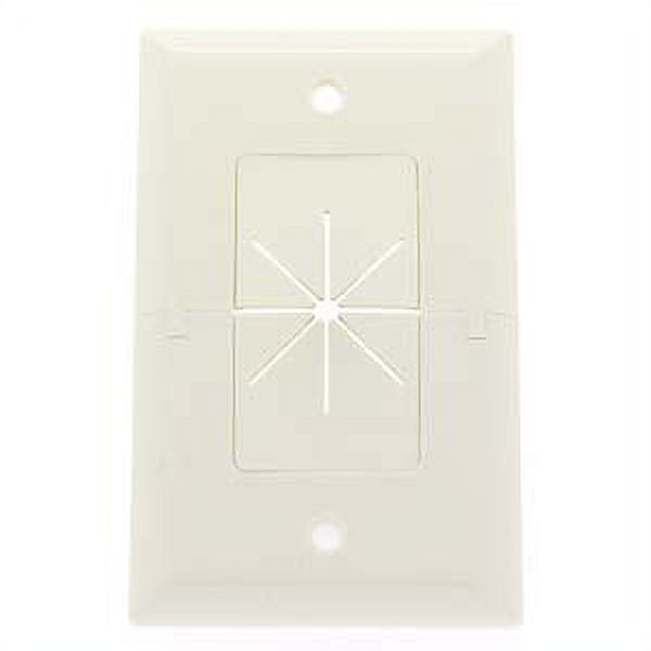 ACCL Split Plate w/Flexible Opening White, 1 Pack - Walmart.com