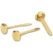 Office Depot Round-Head Fasteners, 1in., Brass, Pack Of 100, ABEL-02 ...