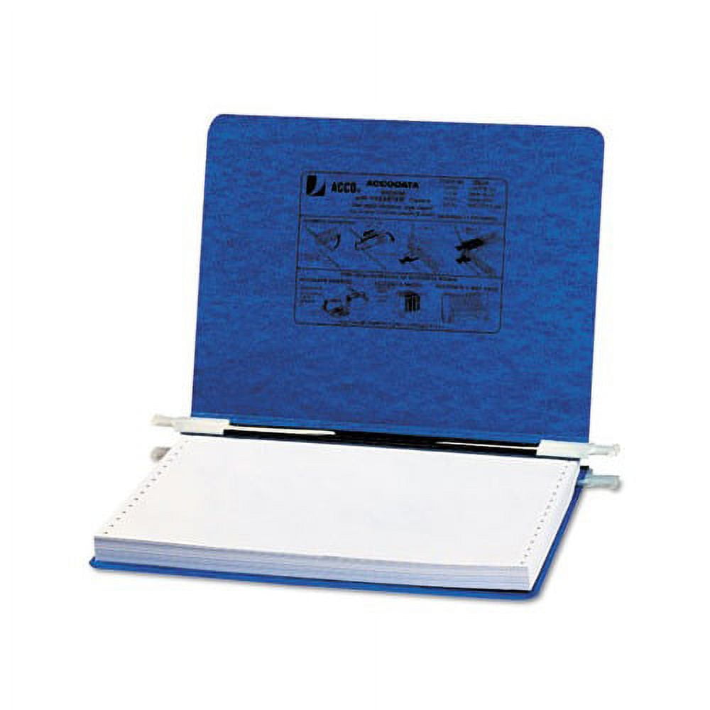 ACCO PRESSTEX Covers w/Storage Hooks, 6" Cap, 12 x 8 1/2, Dark Blue ...