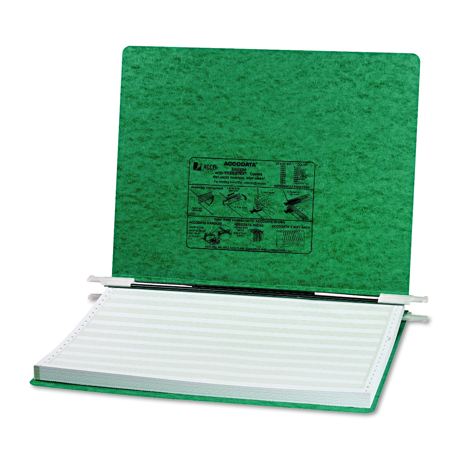 ACCO PRESSTEX Report Binder with Storage Hooks, Document Binding, 6 ...