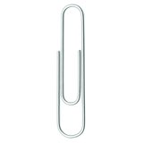 ACCO Premium Paper Clips, Smooth, #1, Silver, 100/Box, 10 Boxes/Pack ...