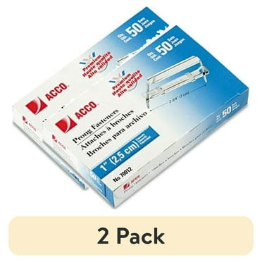 "ACCO Economy Office Paper File Prong Fasteners, 2"" Binding Capacity ...