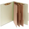 ACCO Pressboard 25-Pt Classification Folders, Letter, 8-Section, Leaf ...