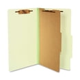 ACCO Pressboard 4-Part Classification Folders, Legal, Leaf Green Box of ...