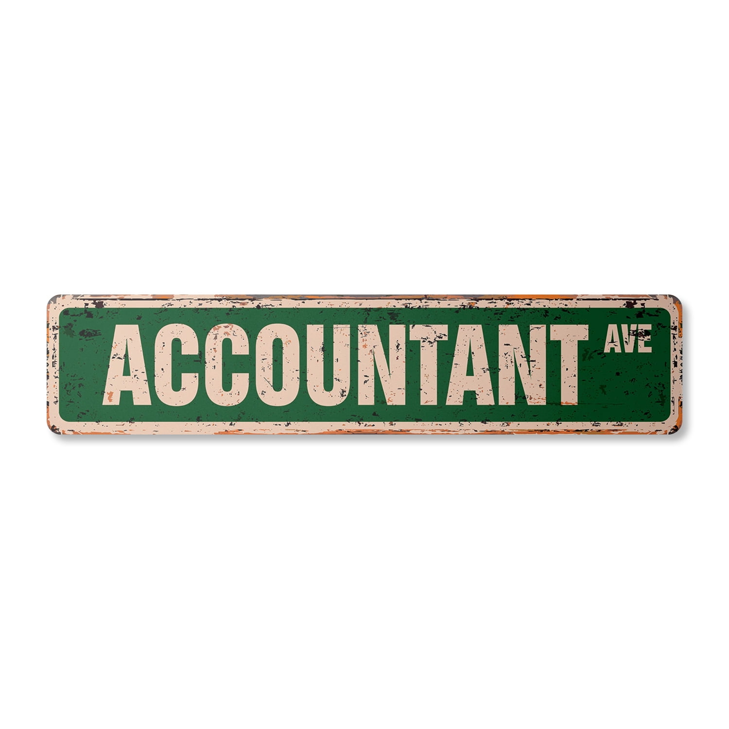 ACCOUNTANT Vintage Plastic Street Sign math bean counter count CPA ...