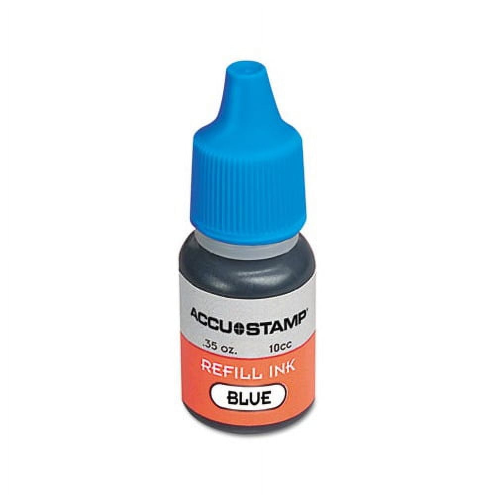 ACCU-STAMP Gel Ink Refill Blue, 0.35 oz Bottle - Walmart.com