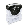 ACCUSTAMP2 Pre-Inked Shutter Stamp, Blue, COPY, 1 5/8 x 1/2 -COS035581 ...